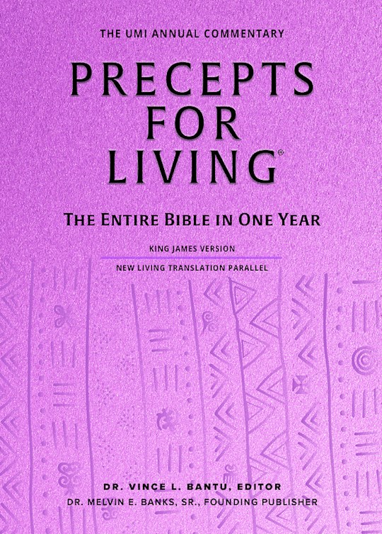 : PRECEPTS FOR LIVING: THE UMI ANNUAL BIBLE COMMENTARY 2024-2025/LARGE PRINT - By Umi - Trade ...